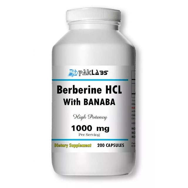 Berberine_+_Banaba_1000Mg_Serving_200_Vegetarian_Capsules_High_Potency ...
