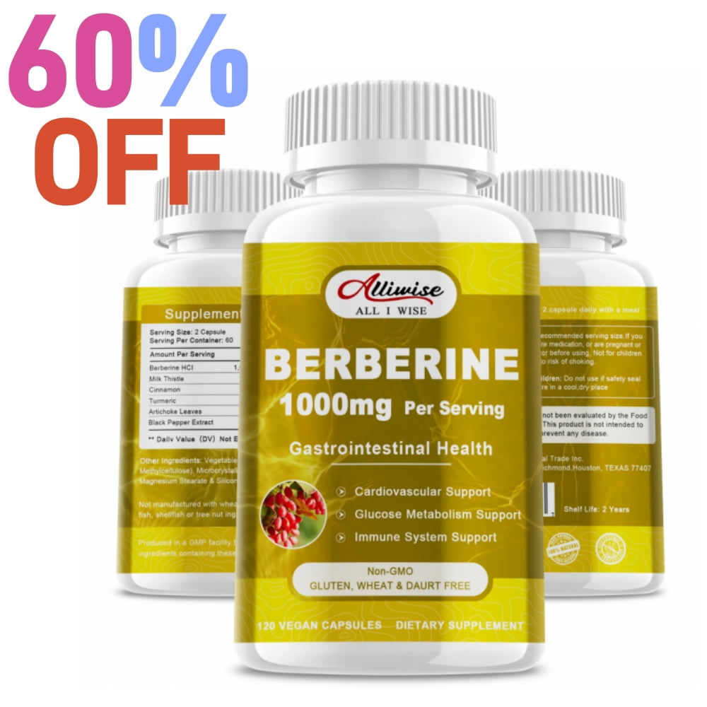 Berberine Supplement - 1000mg Berberine with Ceylon Cinnamon, Milk ...