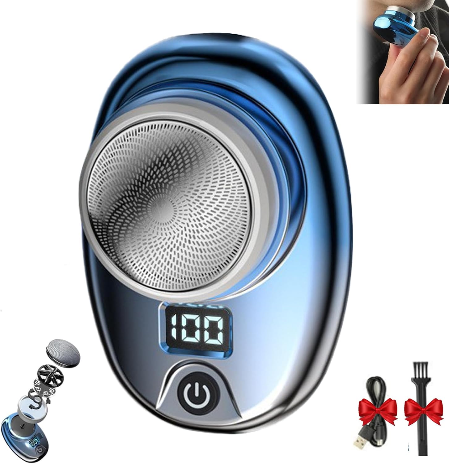 Berbiget Shaver, Mens Electric Razors for Shaving Face, Mini Electric ...