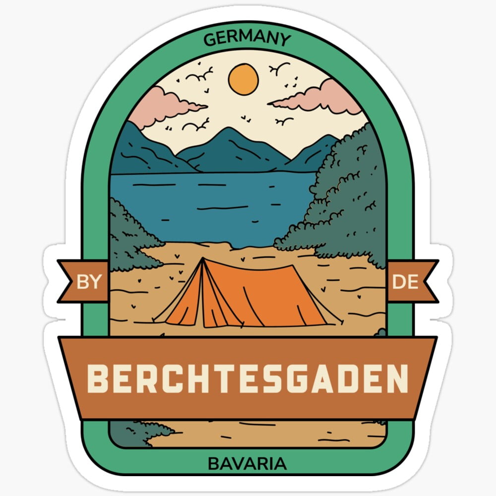 Berchtesgaden Bavaria Alps Germany Souvenir Sticker Phone Decal Water ...