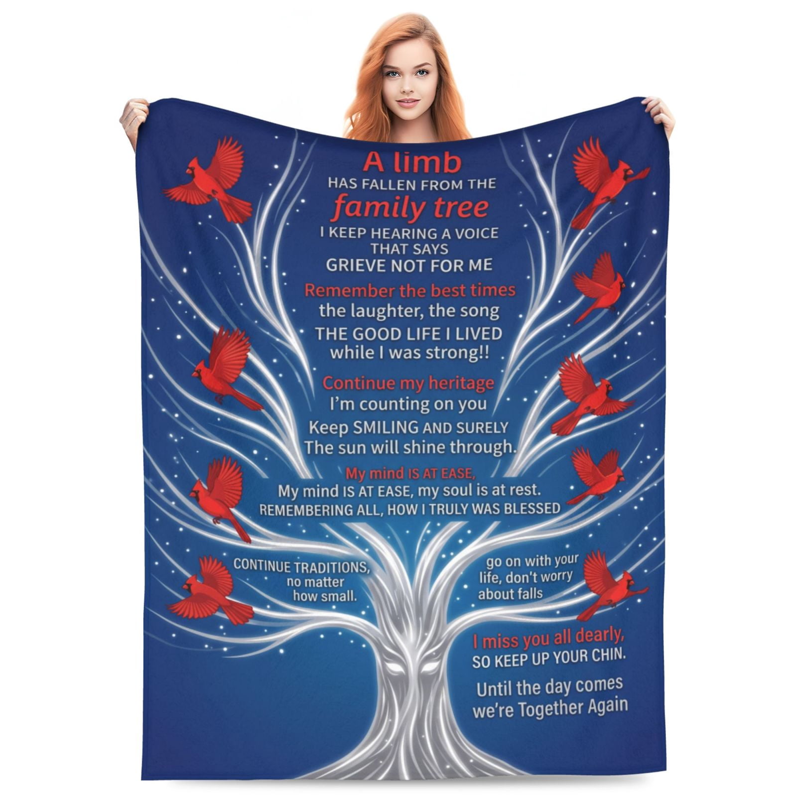 Bereavement Blanket Gifts Sympathy Gift Memorial Gifts - In Memory Of ...