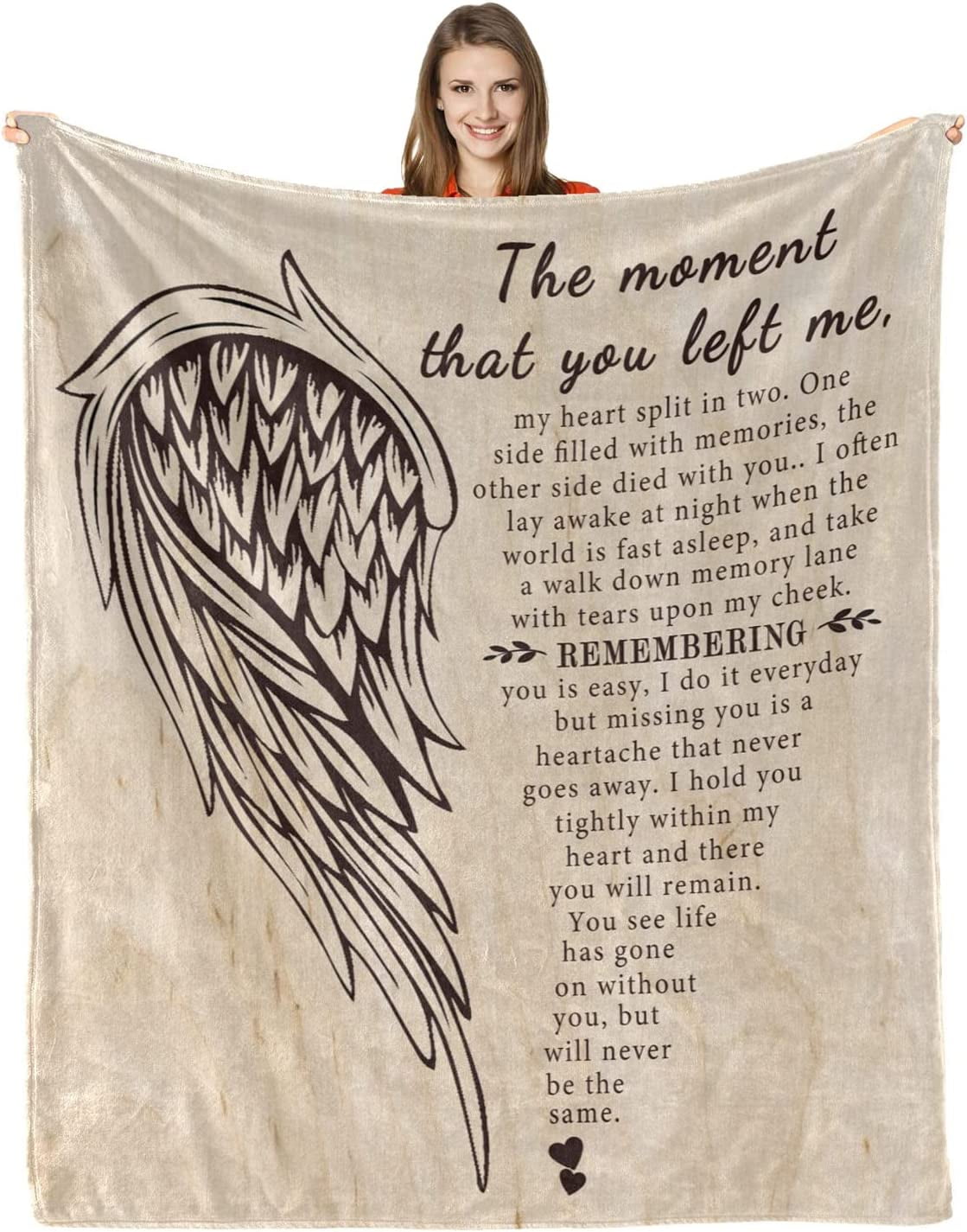 Bereavement Gifts Blanket - Memorial Gift for Loss of Loved one ...