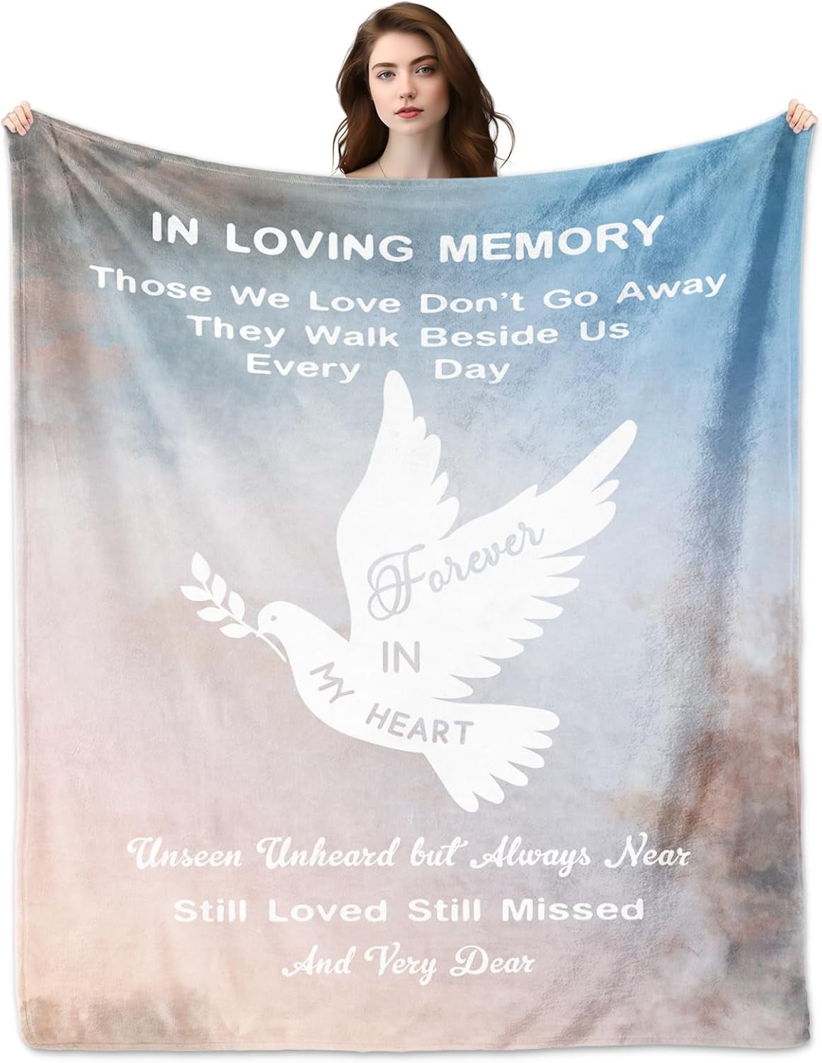 Bereavement Gifts Memorial Gifts for Loss of Loved one Sympathy Blanket ...