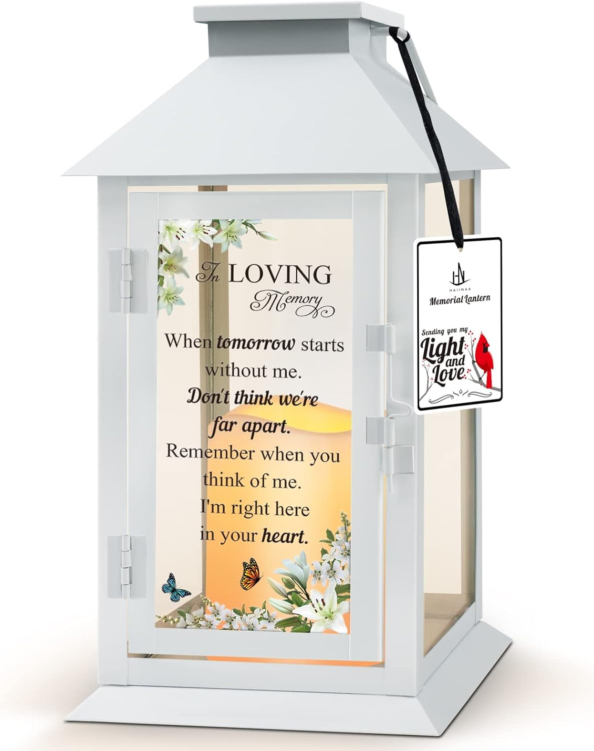Bereavement Memorial Lantern Gifts in Memory of a Loved One Remembrance ...