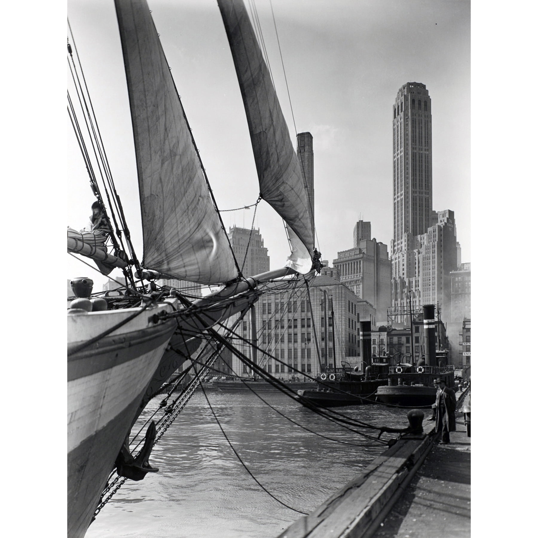 Berenice Abbott Theoline Ship New York City Photo Extra Large XL Wall ...