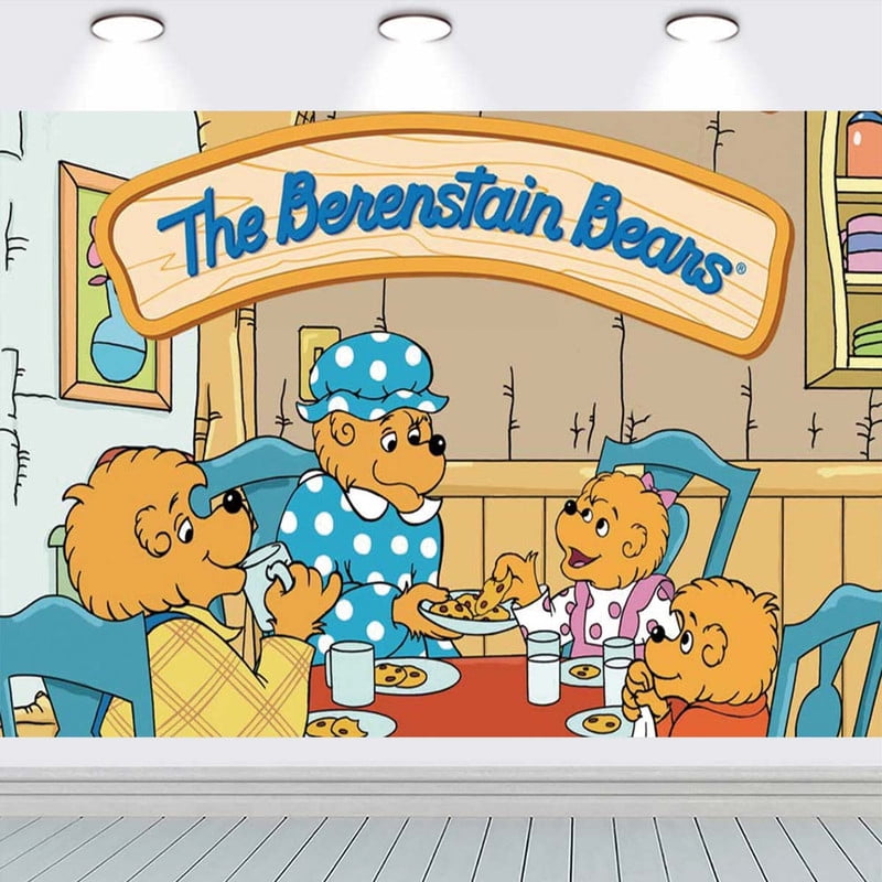 Berenstain Bears Backdrop Banner Party Supplies Poster Birthday ...
