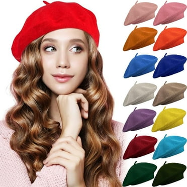 Cheers.US Wool Beret Hat, French Style Beanie, Fashionable for Women ...