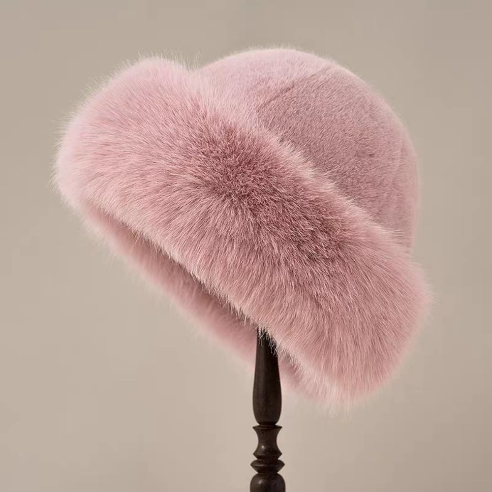 Beret Women Imitation Mink Hair Comfortable Pullover Hat Winter Hat ...