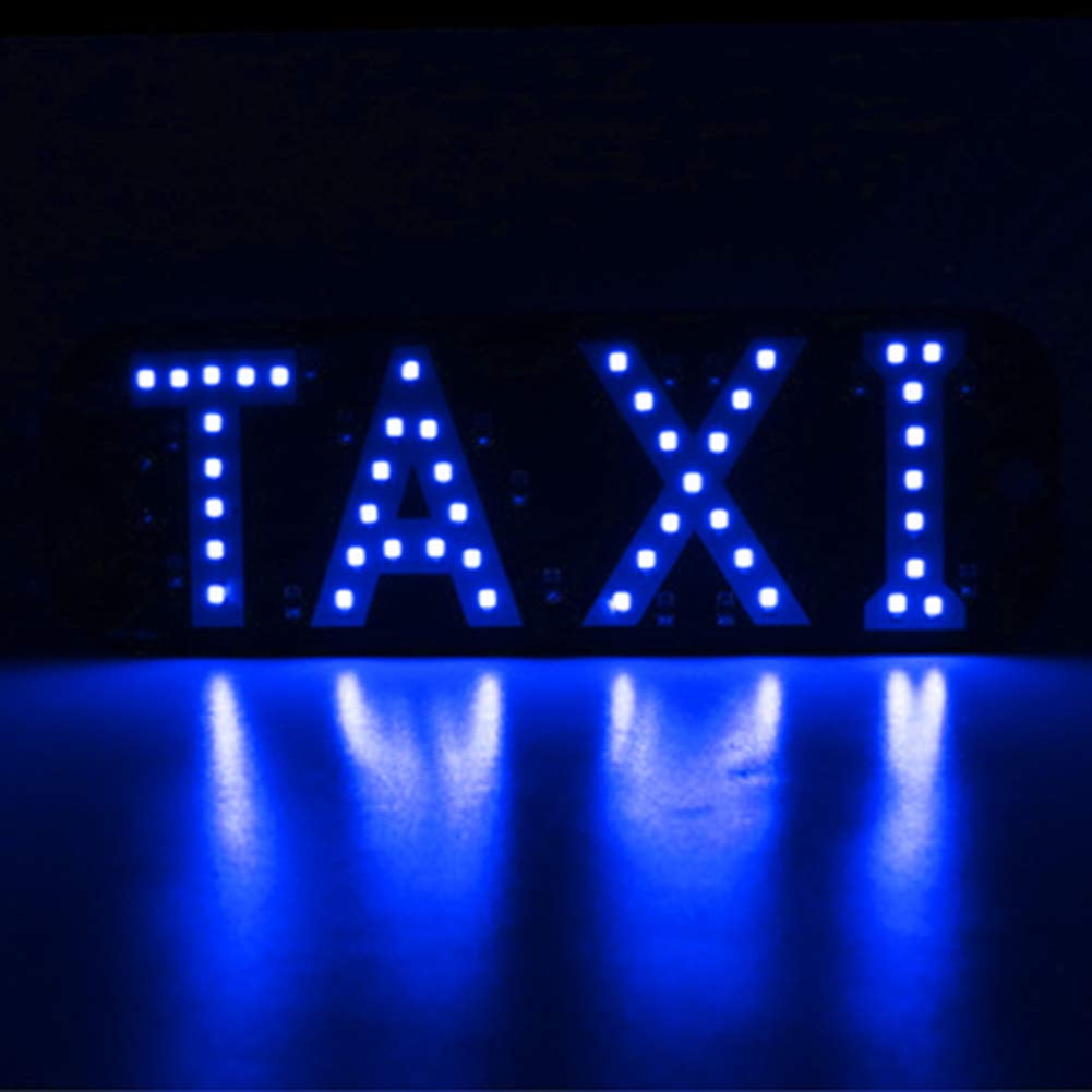 Berfi Life LED Taxi Light Sign Blue H2FSD1 Pack, LED Indicator Lights ...