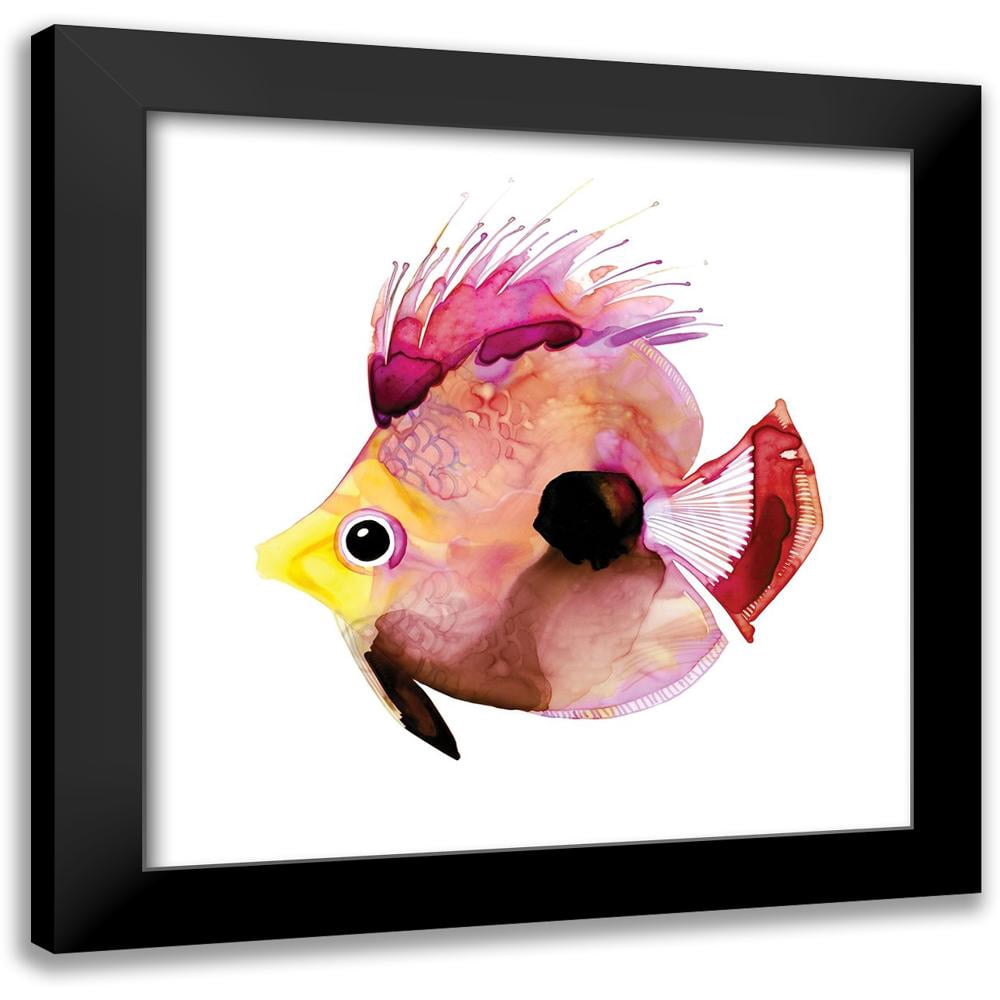 Berg, Margaret 20x20 Black Modern Framed Museum Art Print Titled - Pink ...