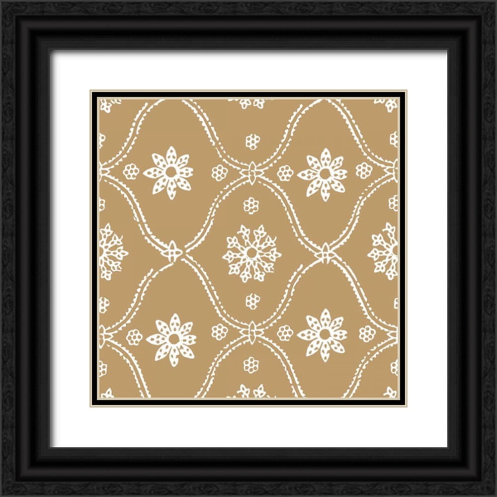 Berg, Sabine 26x26 Black Ornate Wood Framed with Double Matting Museum ...