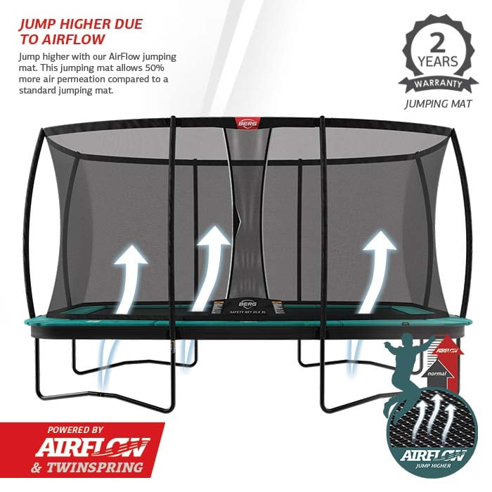 BERG Ultim Champion Regular 16ft Green + Safety Net DLX XL - Walmart.com