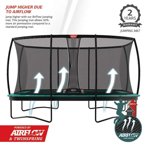 BERG Ultim Champion Regular 16ft Green + Safety Net DLX XL - Walmart.com