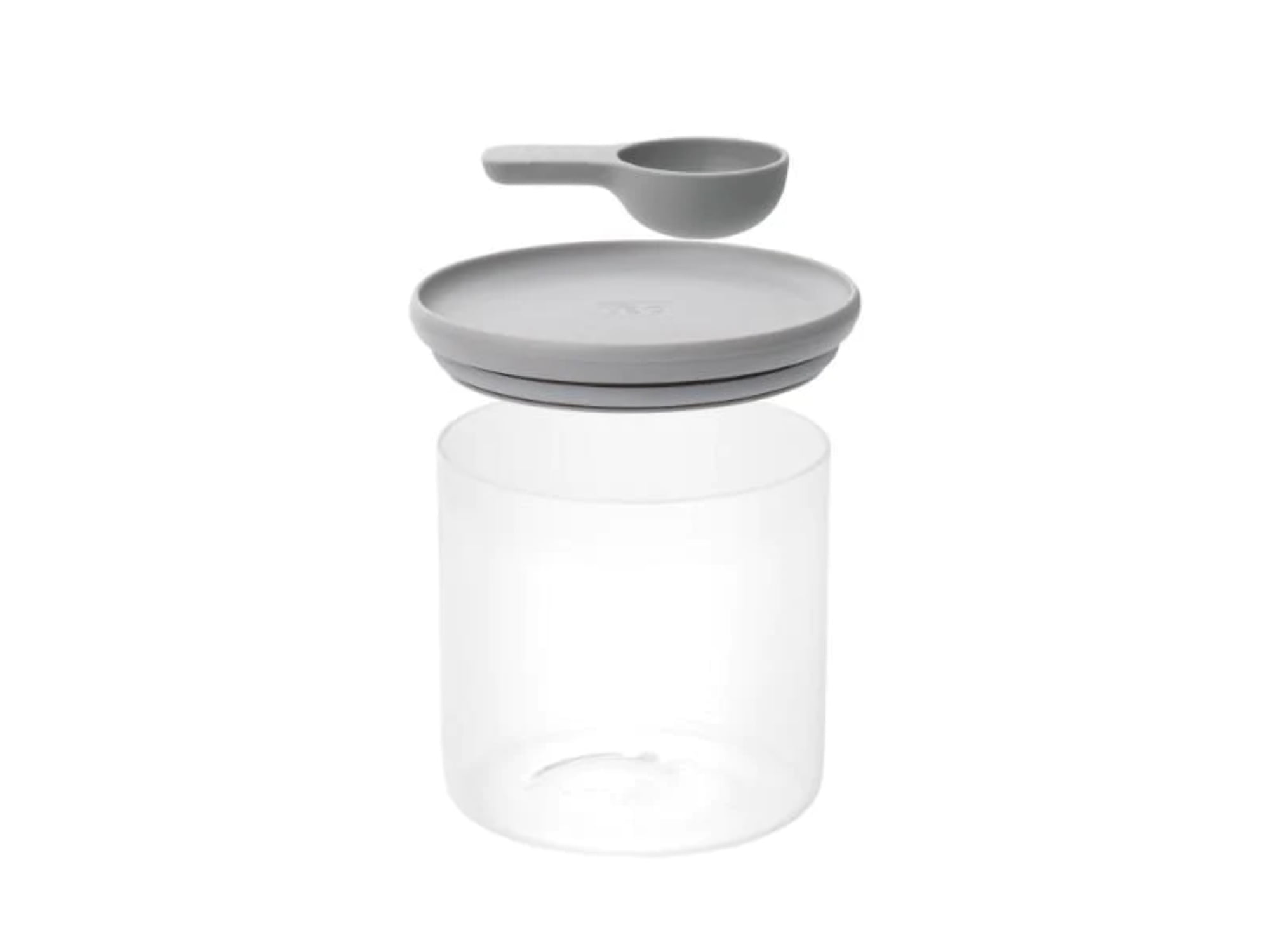 BergHOFF Leo 5" Glass Food Container with Spoon, Grey - Walmart.com