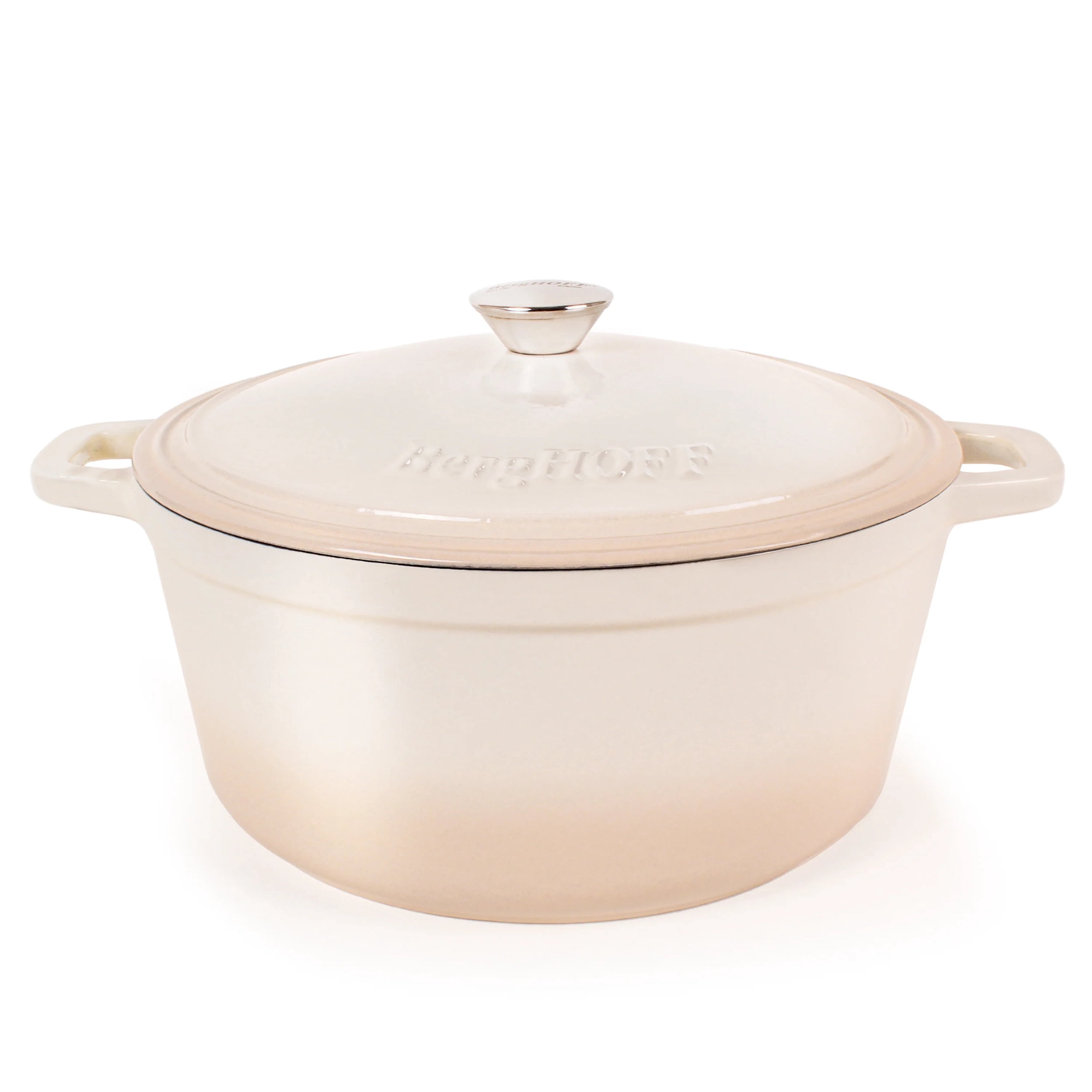 BergHOFF Neo 7qt Cast Iron Round Covered Dutch Oven, Meringue - Walmart.com