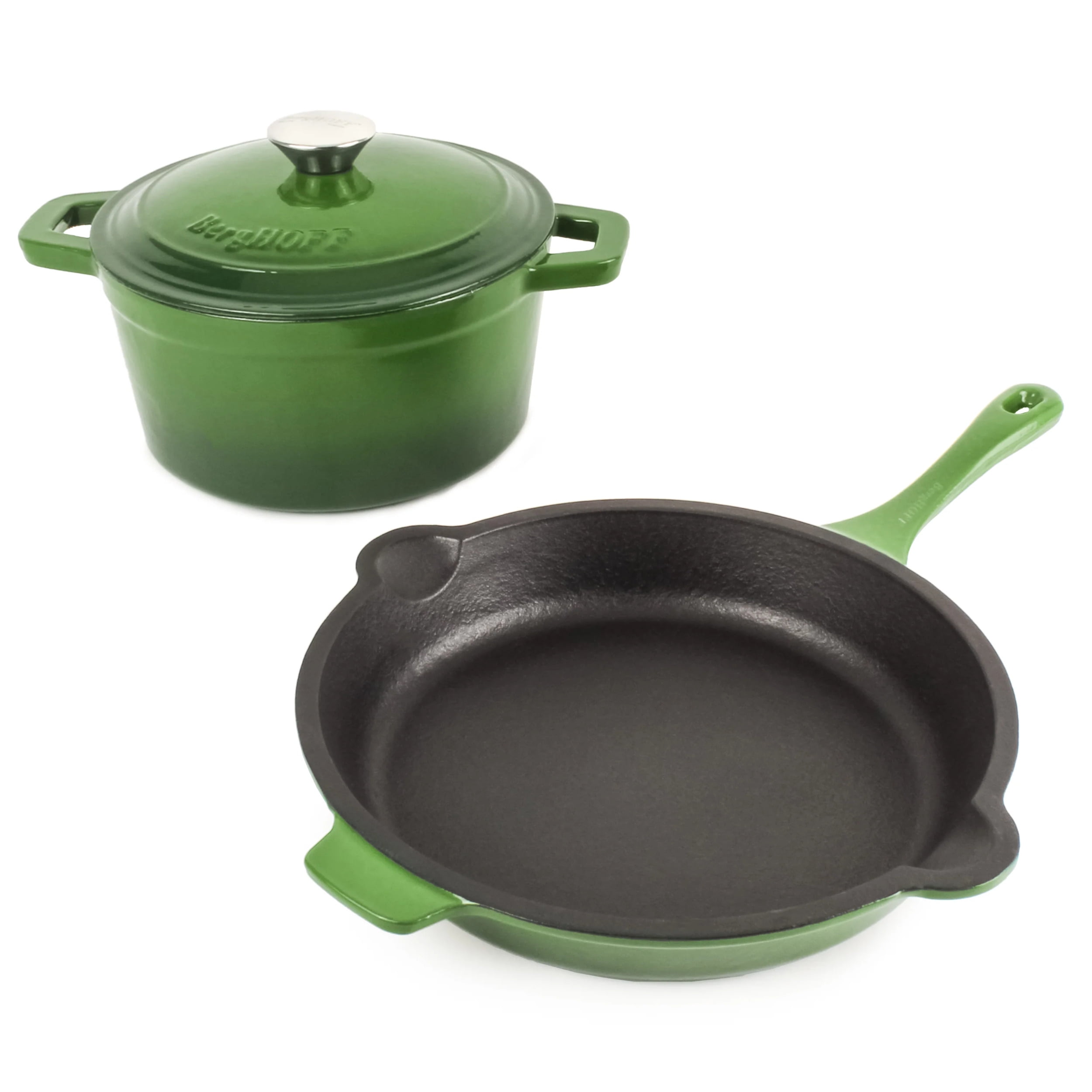 BergHOFF Neo Cast Iron 3Pc Cookware Set, 3Qt Covered Dutch Oven & 10 ...