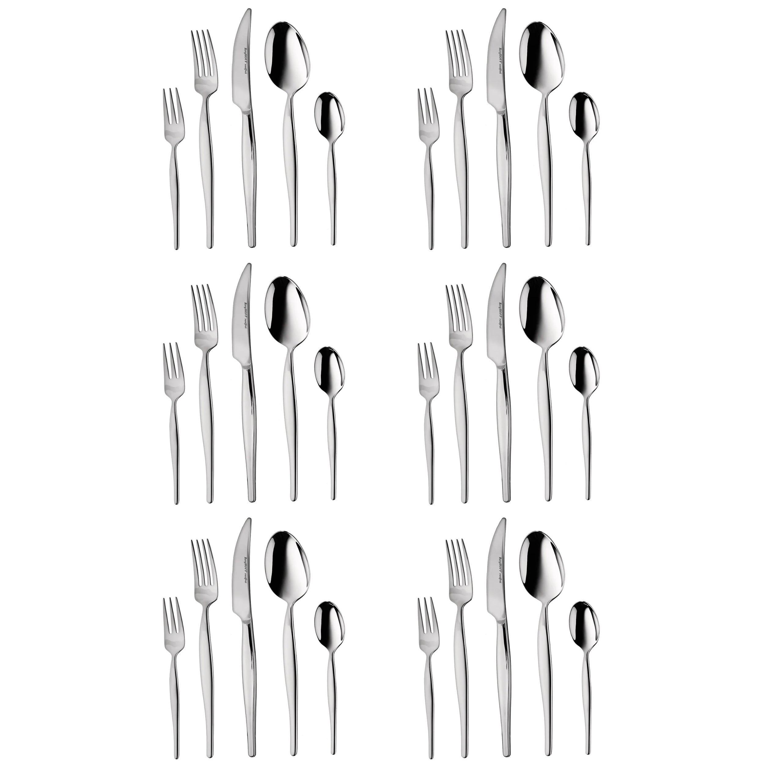 BergHOFF Ralph Kramer Finesse 30Pc 18/10 Stainless Steel Flatware set ...