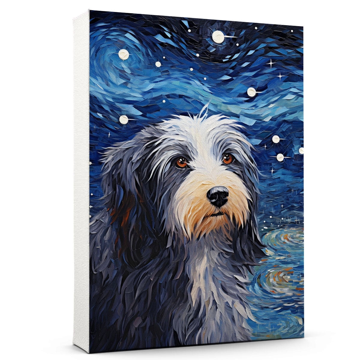 Bergamasco Sheepdog Canvas Wall Art Print, Dog Artwork Poster for ...