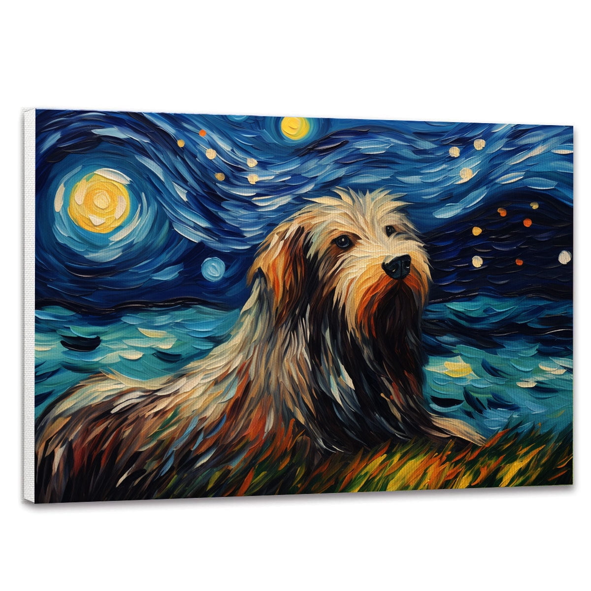 Bergamasco Sheepdog Pet 11X17 Unframed Starry Night Van Gogh Inspired ...