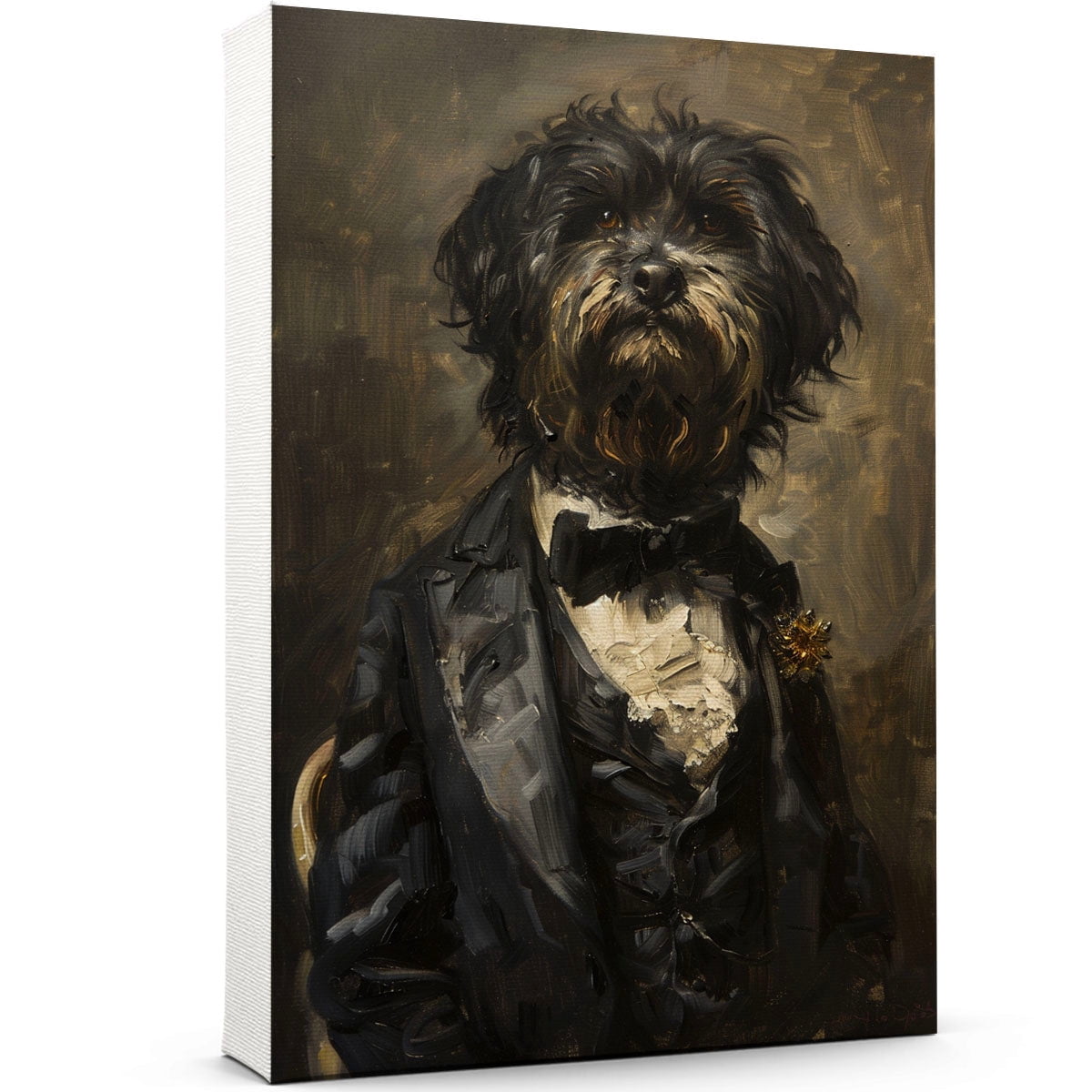 Bergamasco Sheepdog Wall Art Abstract Dog Posters - Bergamasco Sheepdog ...