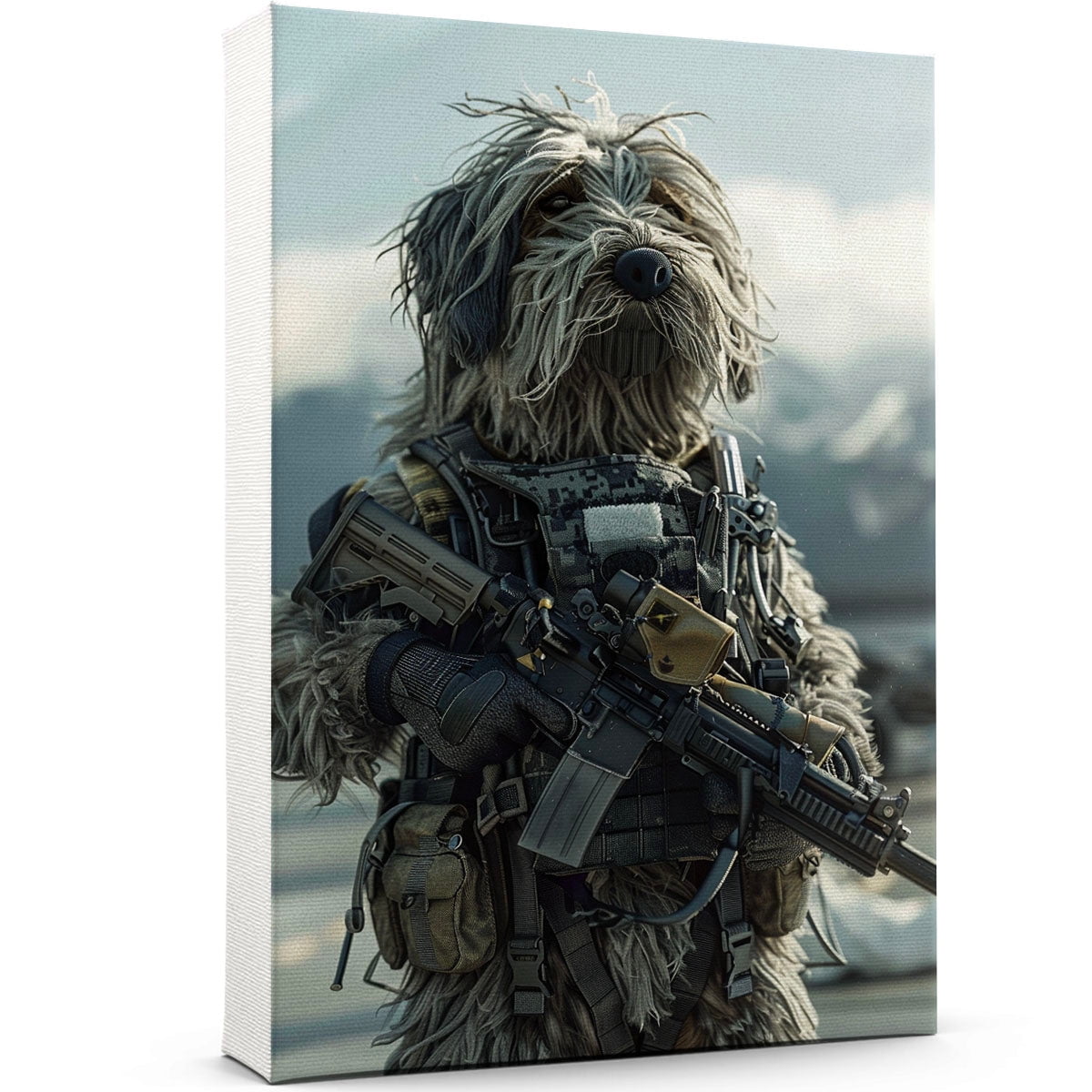 Bergamasco Sheepdog Wall Art Soilder Dog Posters - Bergamasco Sheepdog ...