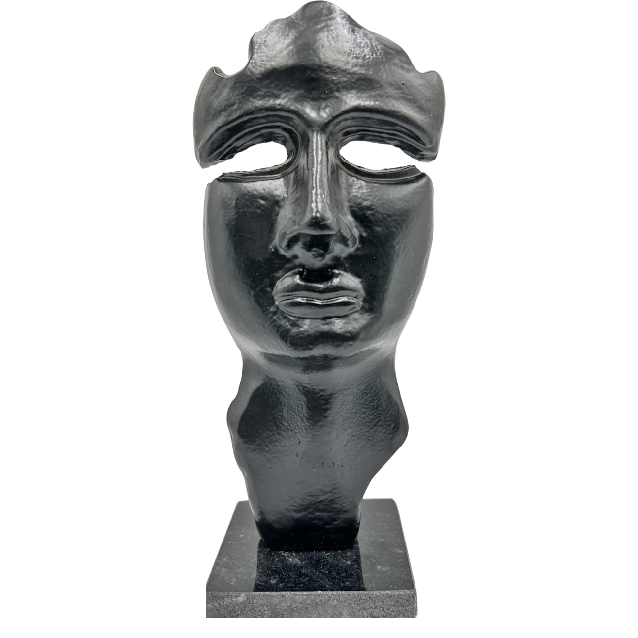 Bergamo Art Decorative Handmade Aluminum 12 inch Abstract Face ...