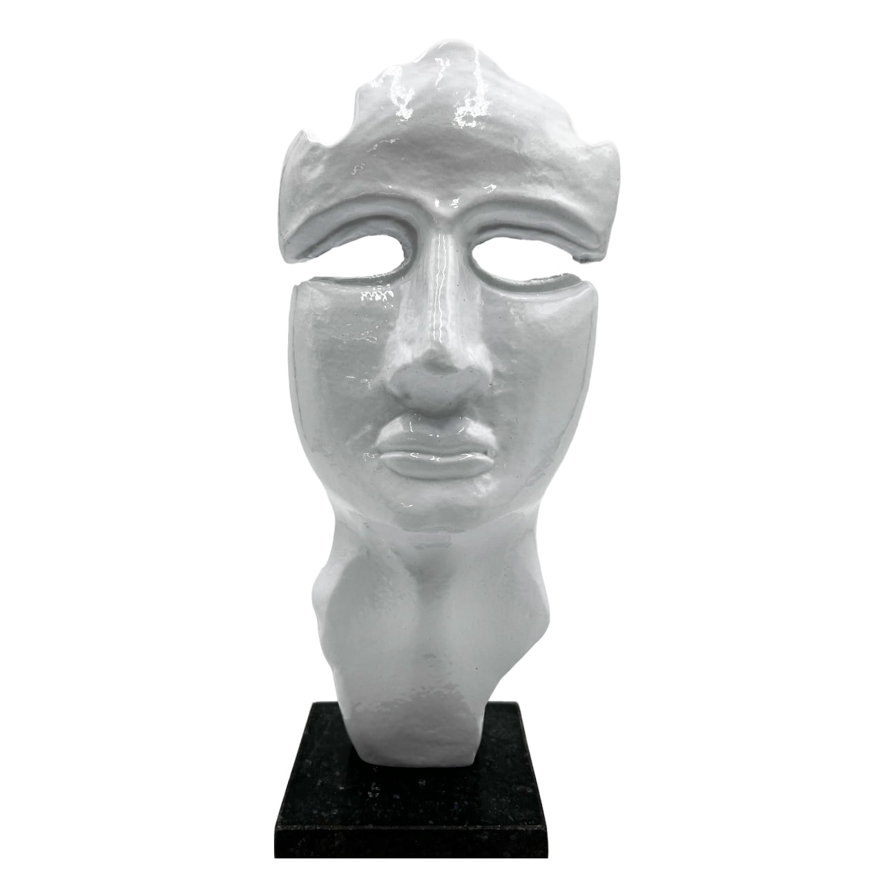 Bergamo Art Decorative Handmade Aluminum 12 inch Abstract Face ...