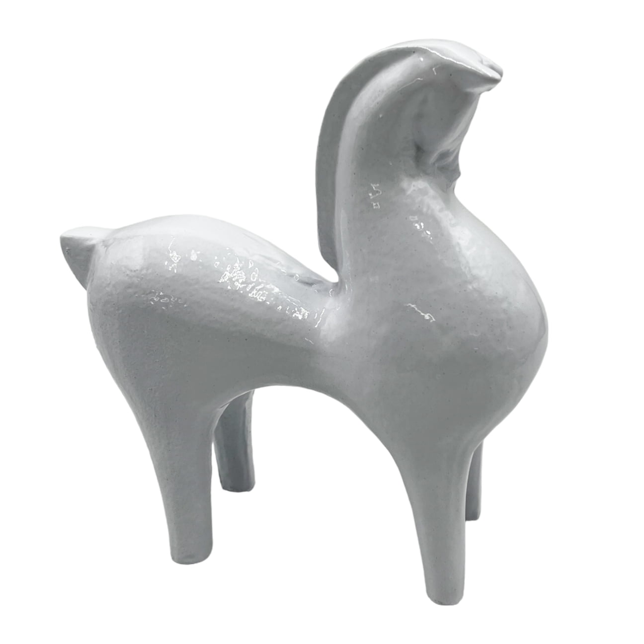 Bergamo Art Decorative Handmade Aluminum 7 inch Modern Horse Sculpture ...