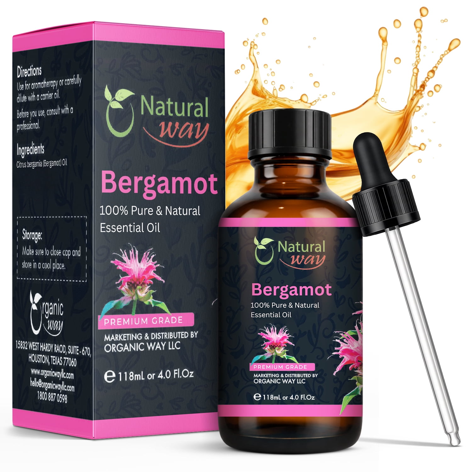 Bergamot Essential Oil for Diffuser, Humidifier & DIY Candles – Natural ...