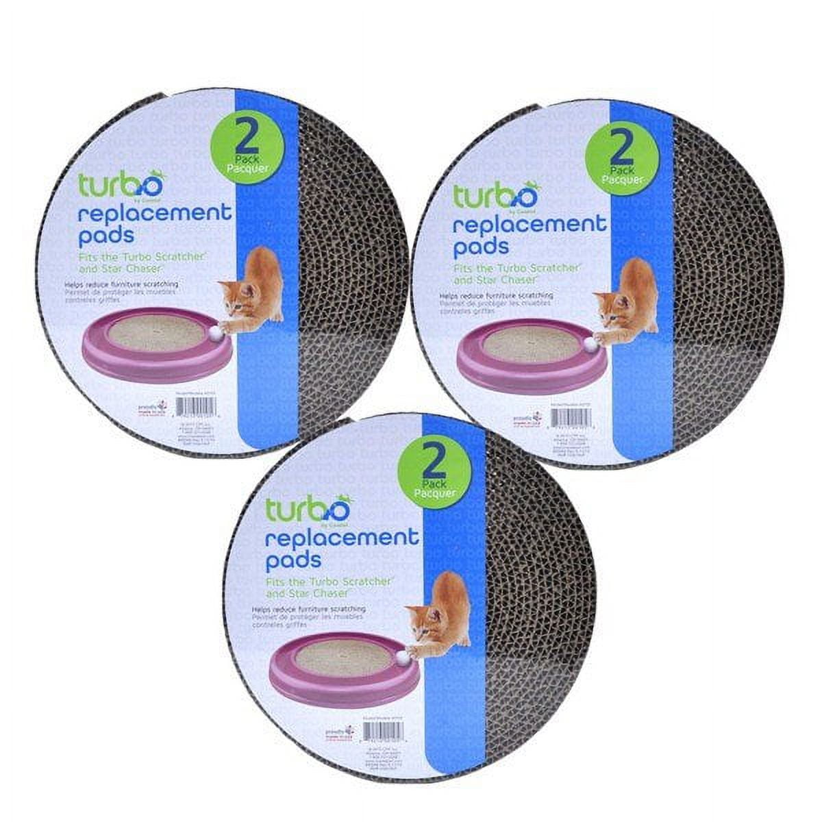 Bergan Turbo Scratcher Replacement Pads 6 Pack, Round Cardboard Scratch ...