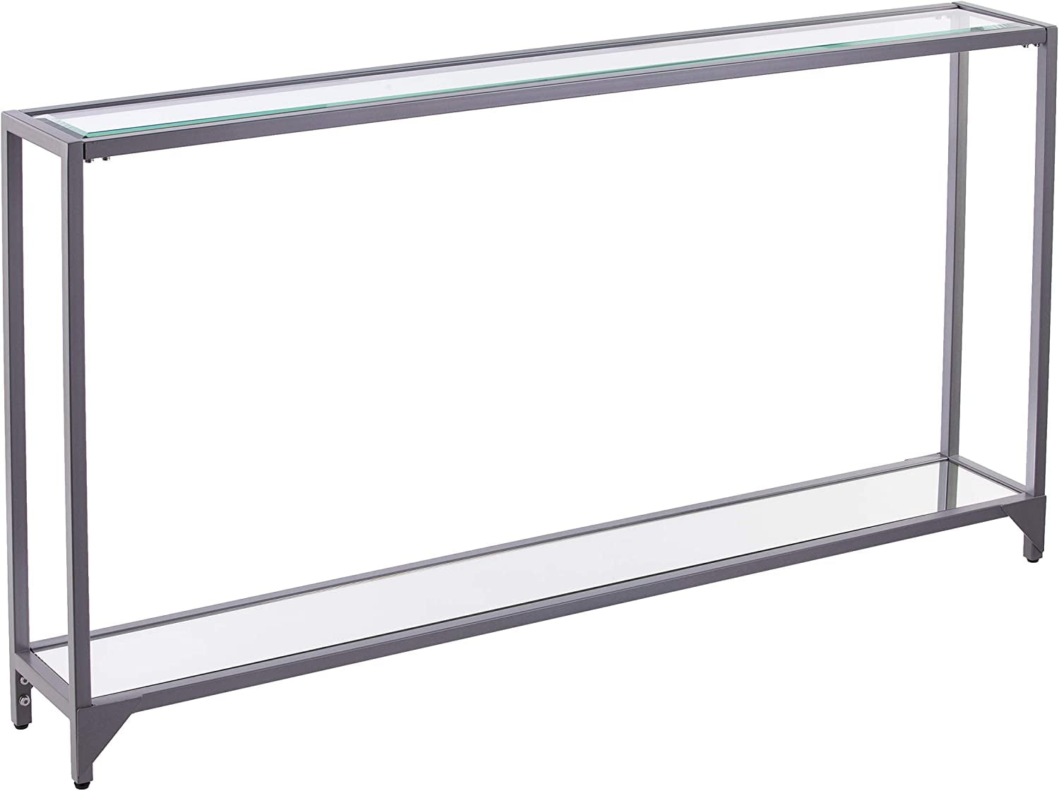 Bergen 56 inches Long Narrow Metal Console Open Concept Living Space ...