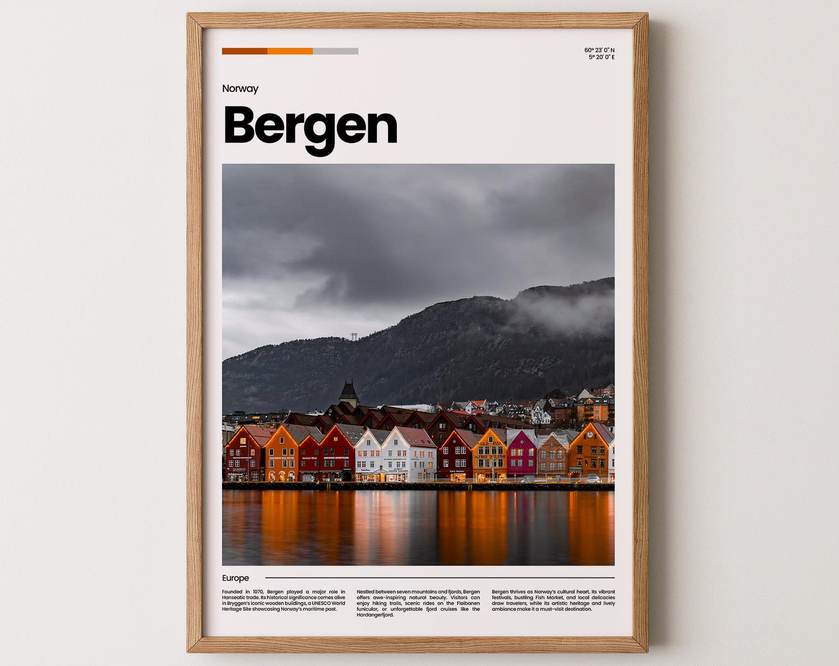 Bergen Poster, Bergen Print, Bergen Photo, Bergen Art, Norway Poster ...