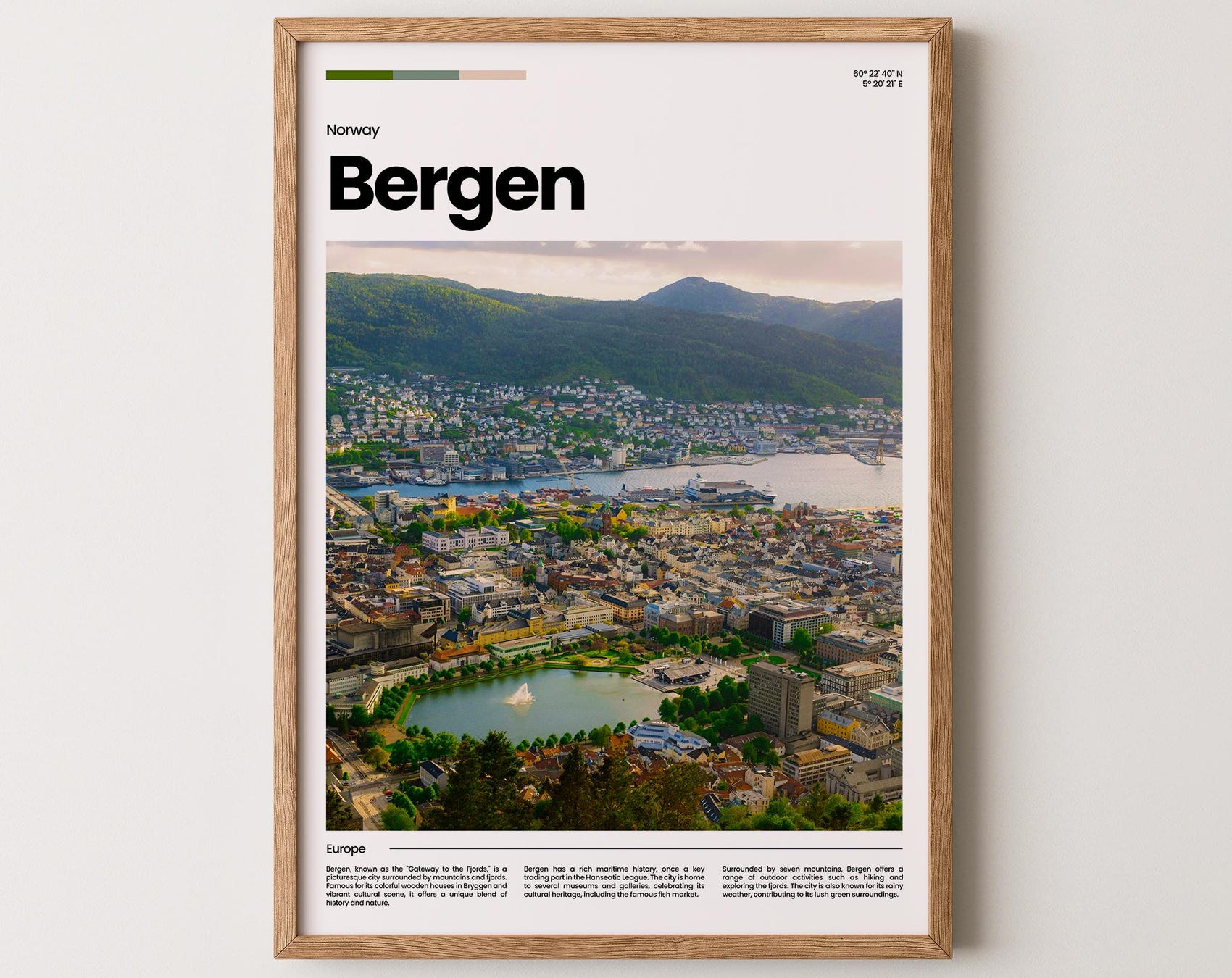 Bergen Poster, Bergen Print, Bergen Photo, Bergen Art, Norway Poster ...