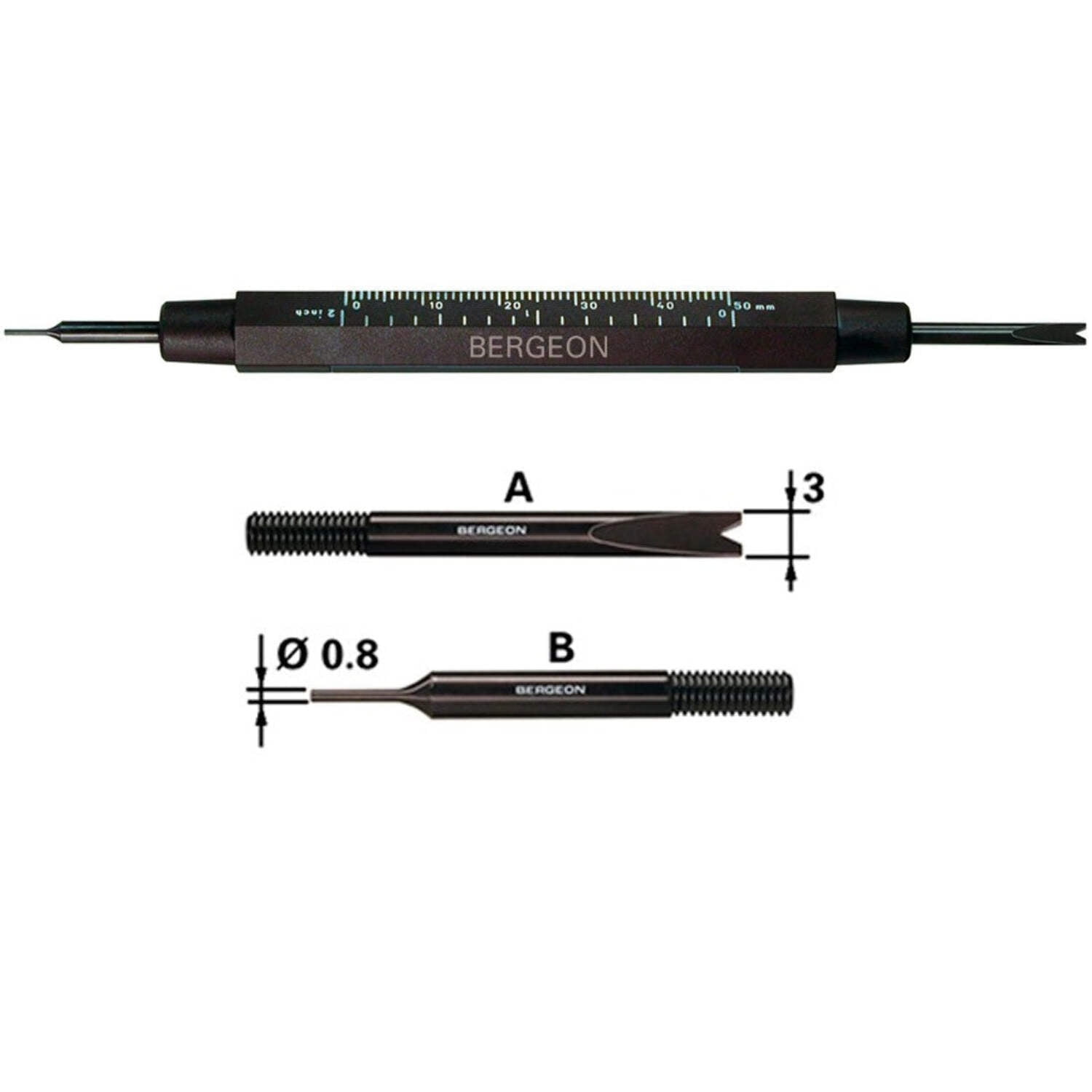 Bergeon 3153 spare fork for spring bar tool 3.0mm - Walmart.com