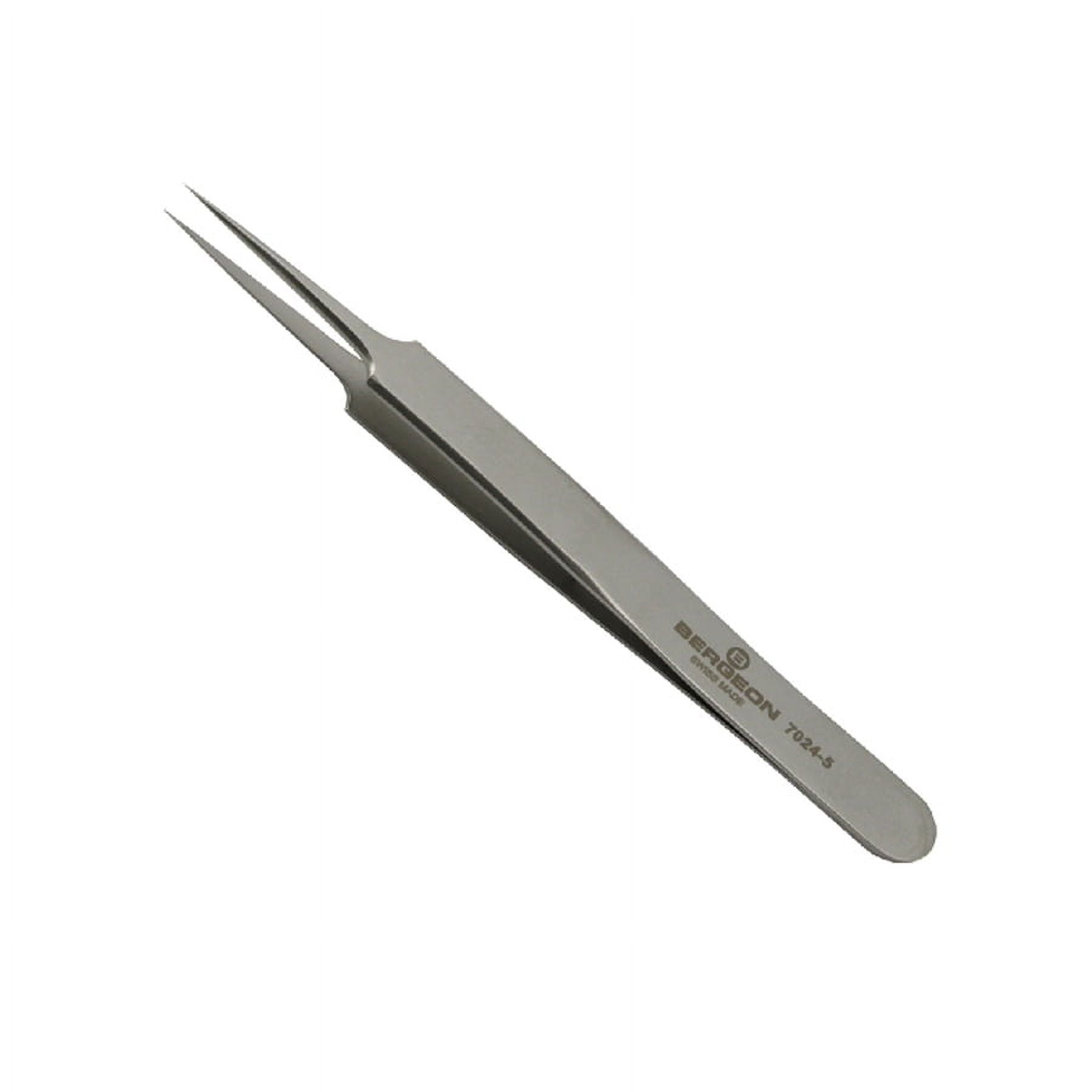 Bergeon 7024-5 stainless steel tweezer antimagnetic 120mm - Walmart.com