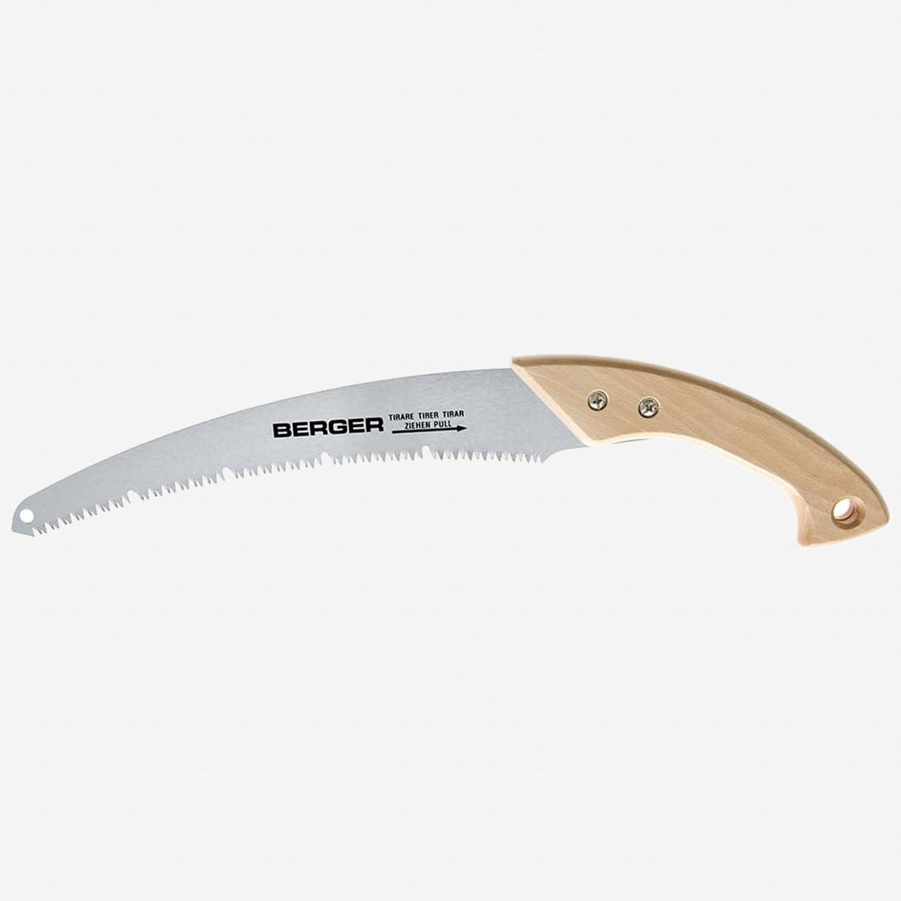 Berger 61510 Curved Blade Pruning Saw with Skip Grooves, Wood Handle ...