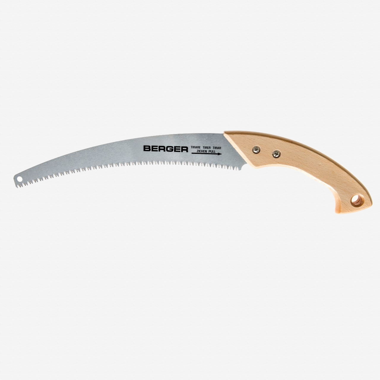 Berger 61514 Curved Blade Pruning Saw with Sheath, Wood Handle, 13 ...