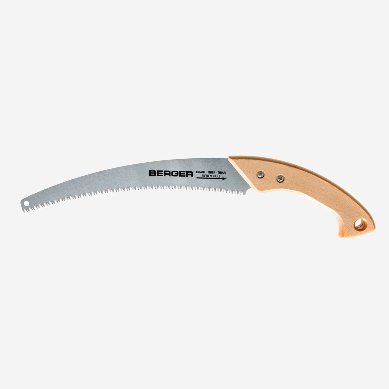 Berger Curved Blade Pruning Saw with Heavy-Duty Sheath, Wood Handle, 13 ...