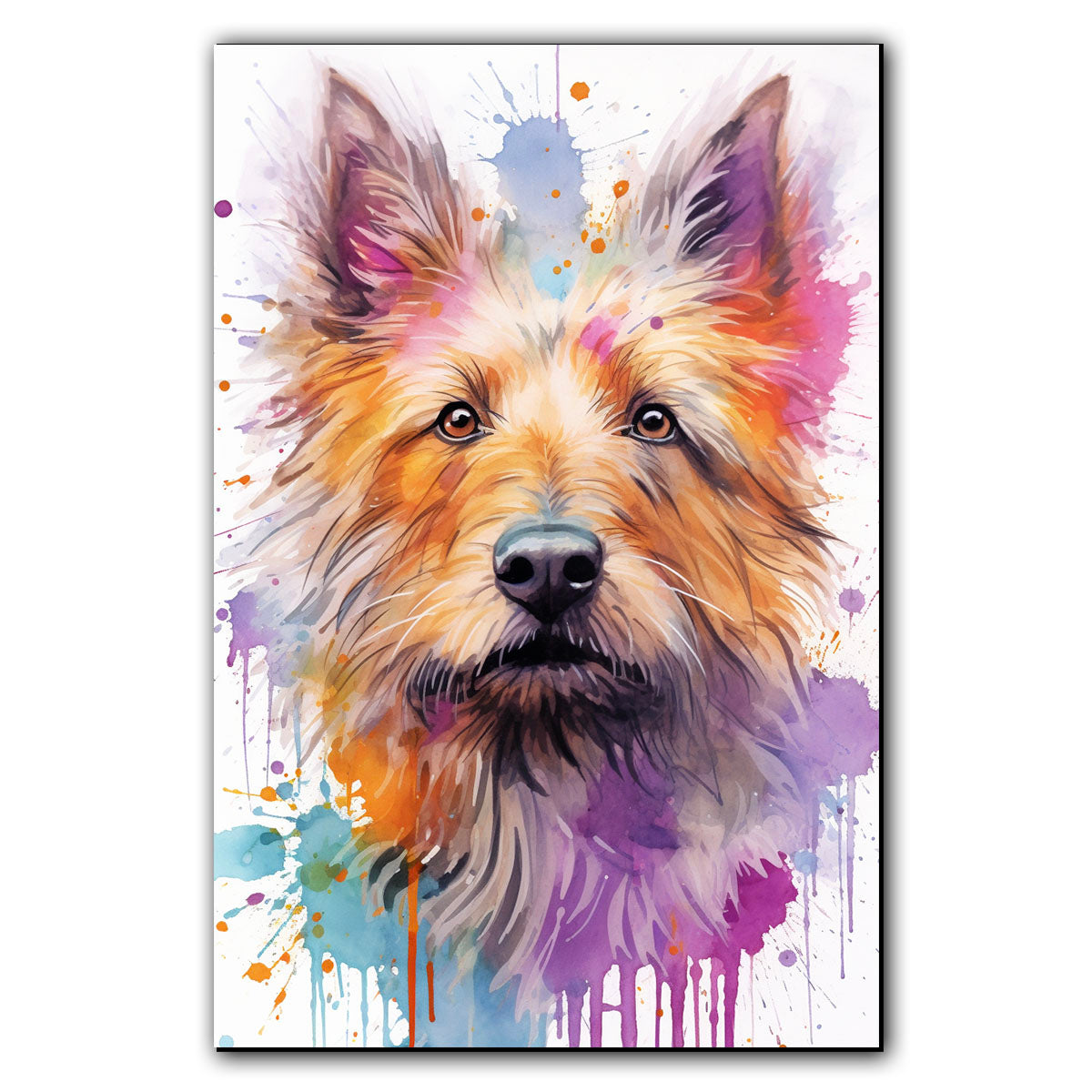 Berger Picard Dog Gift - Art Bedroom - Graffiti Dog Wall Art For Living ...