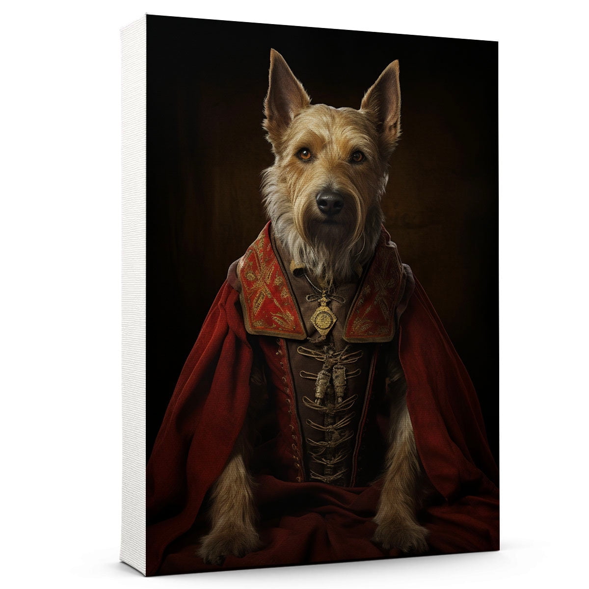Berger Picard Pet Portrait in a Royal Costume Dog in a Costume Portrait ...