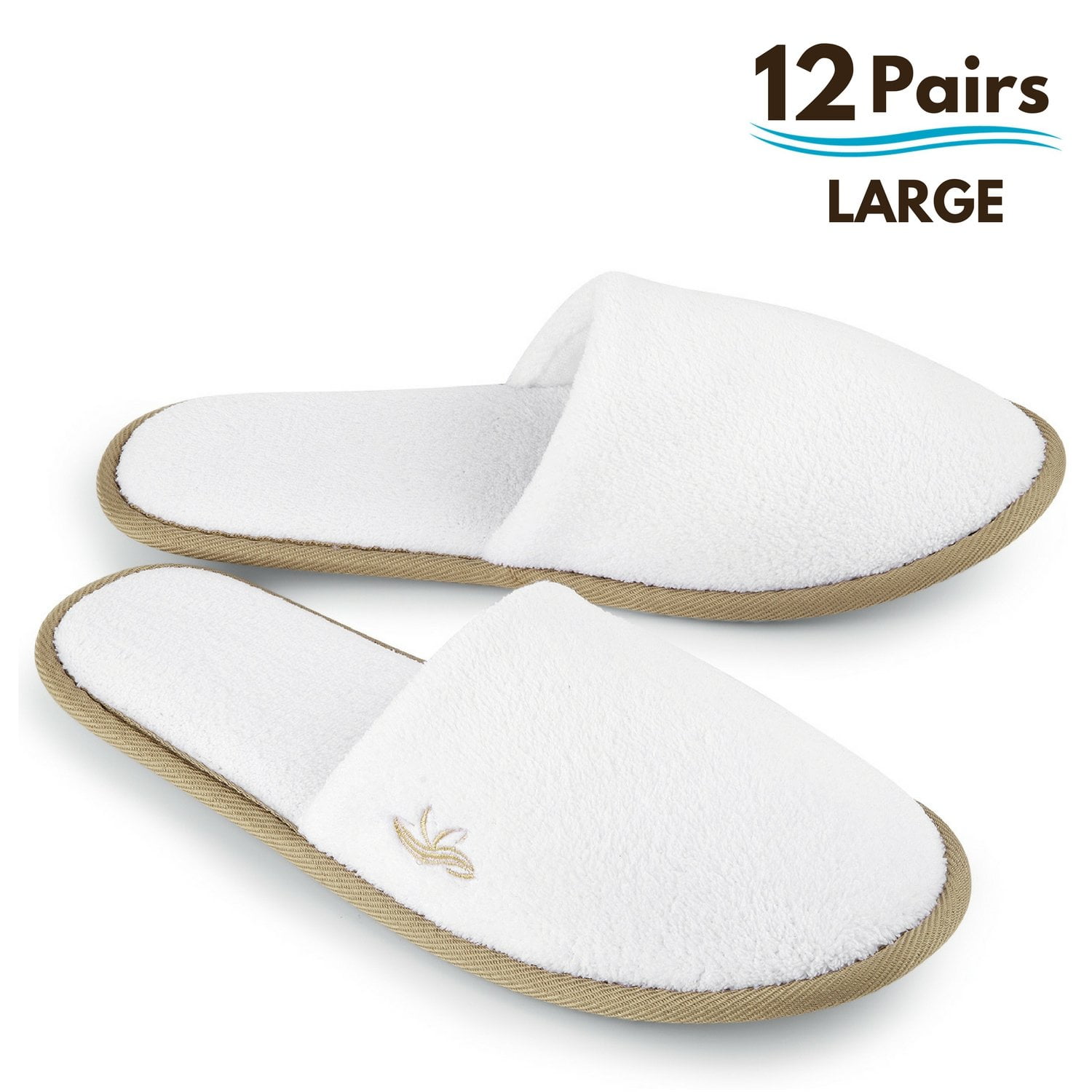 Bergman Kelly Spa Slippers, Closed Toe Disposable Indoor House Shoes ...