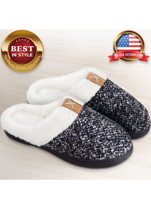 Herrnalise New Style Soft Sole Silent Suede Slippers Non-slip Wooden ...