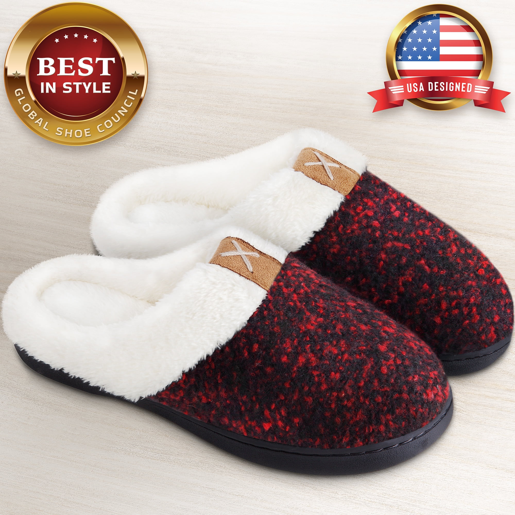 Bergman Kelly Comfortable House Shoes, Womens & Mens Scuff Slippers ...