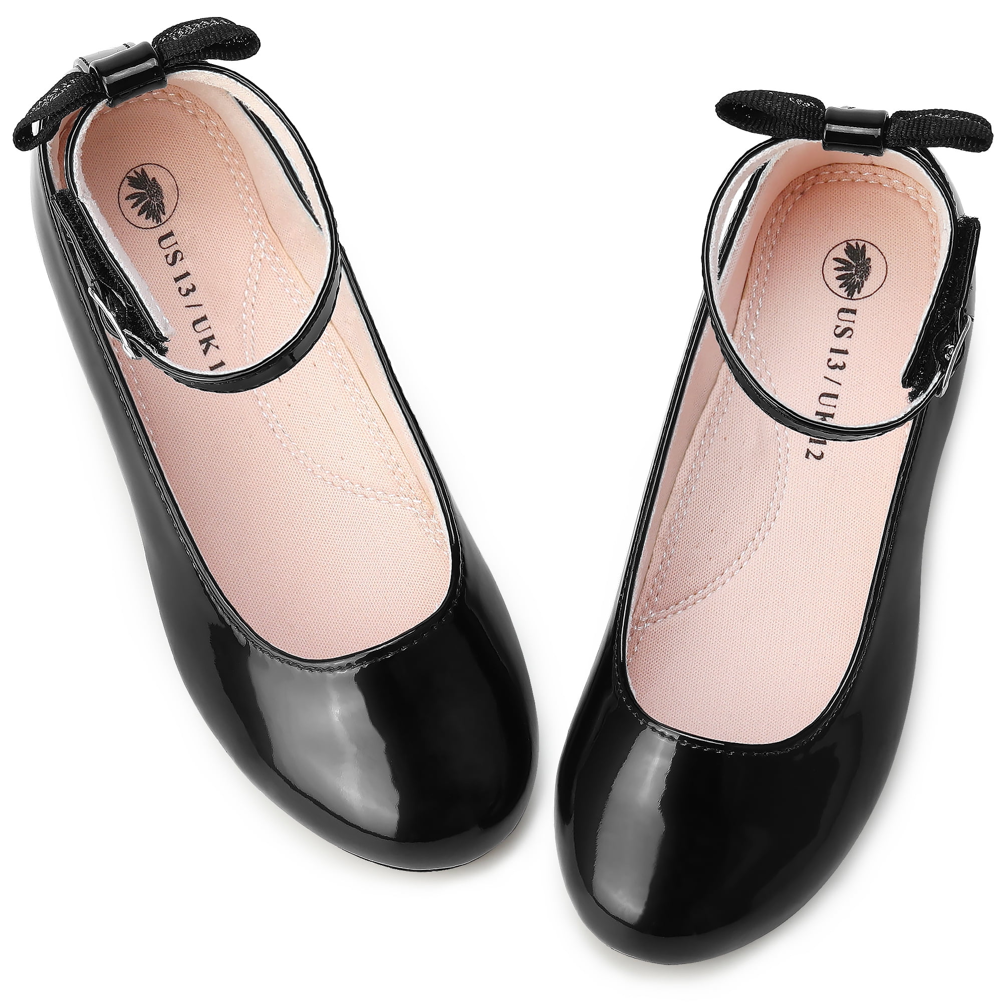 Berhood Girls Dress Shoes Mary Jane Flats Shoes for School Wedding ...