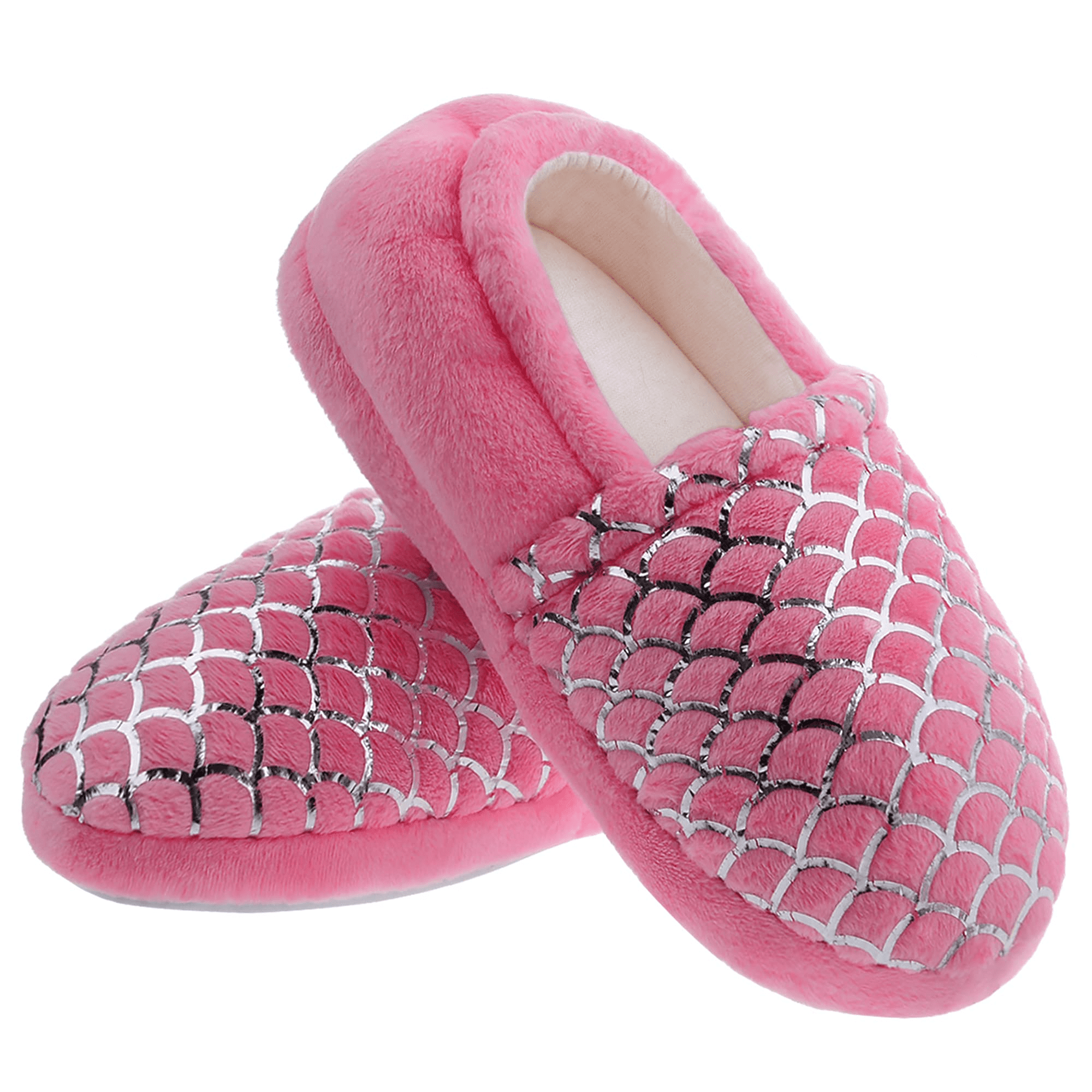 Berhood Girls Memory Foam House Slippers, Anti-Slip Rubber Sole, Indoor ...