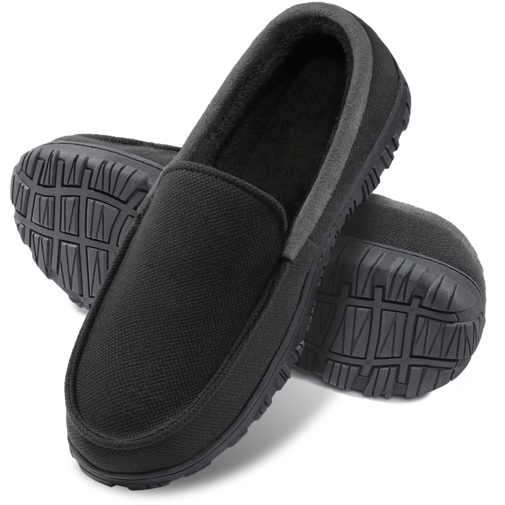 Berhood House Slippers for Men Moccasins for Men Warm Fuzzy Indoor ...