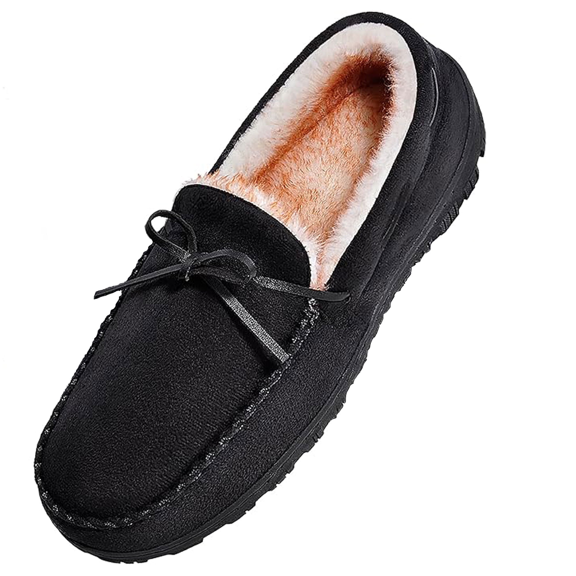 Berhood Mens Slippers Warm Plush Memory Foam House Slipper for Men ...