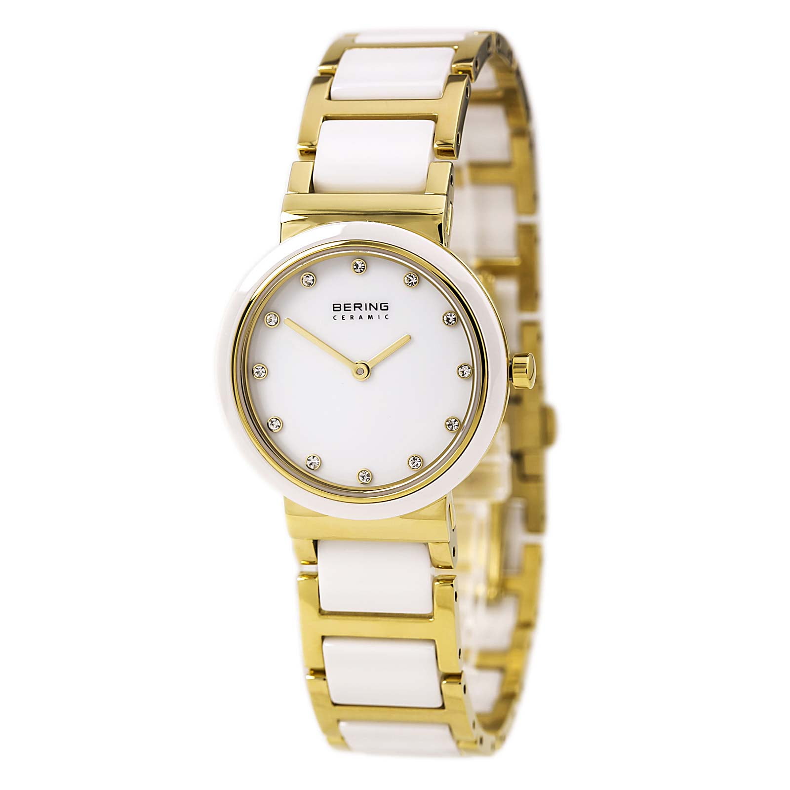 Bering Women's 29mm Two Tone Ceramic Band Steel Case S. Sapphire Quartz ...