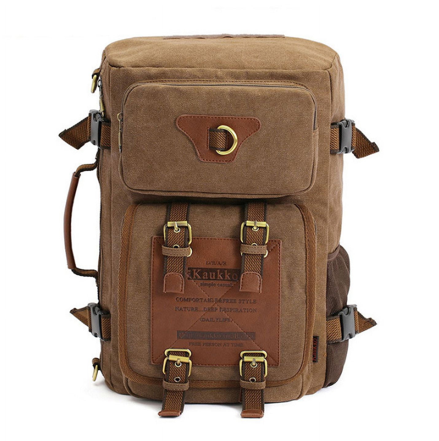 Berk - Large Canvas Traveller Backpack,Black - Walmart.com