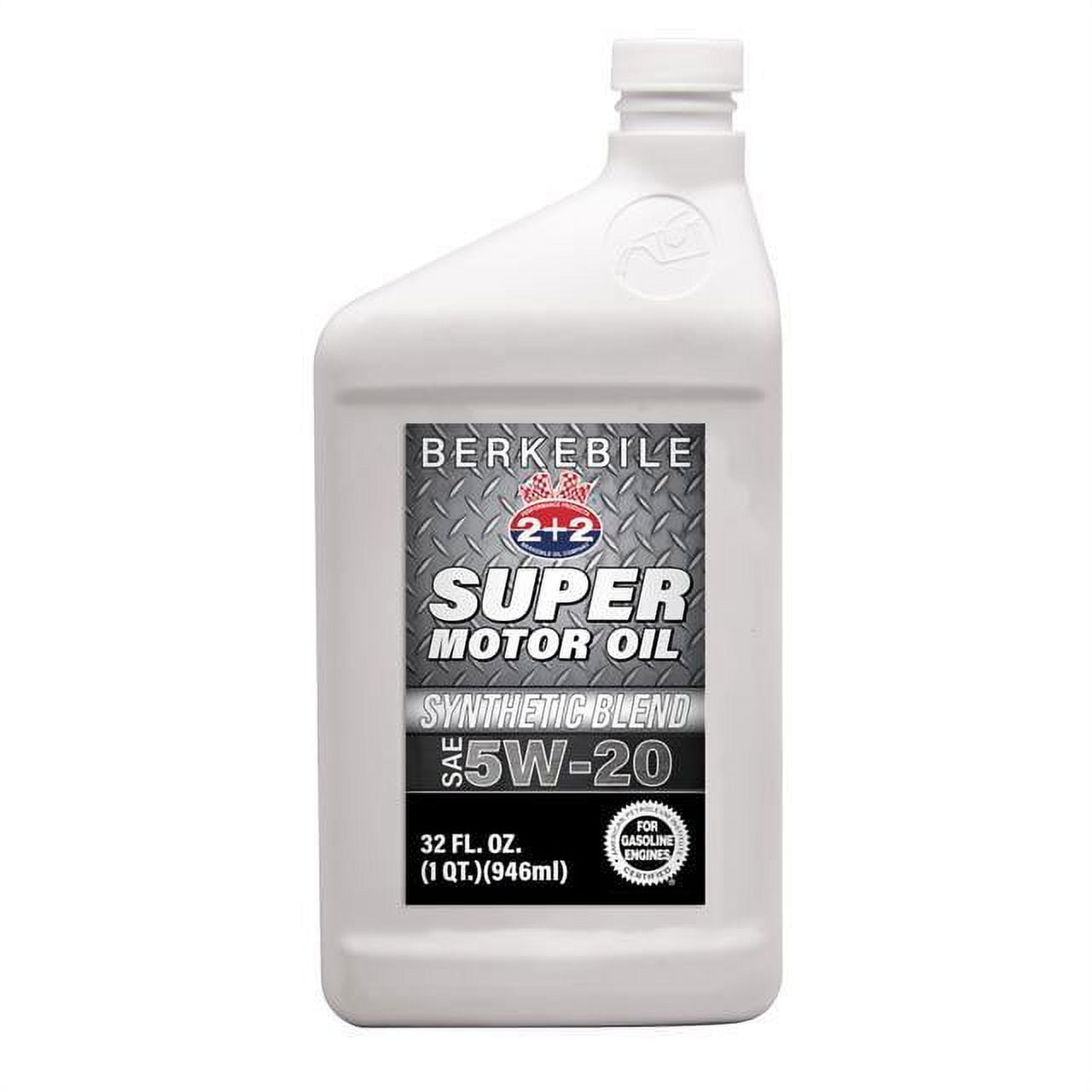 Berkebile Oil B5W21 Synthetic Blend SAE 5W-20 Motor Oil (32oz ...